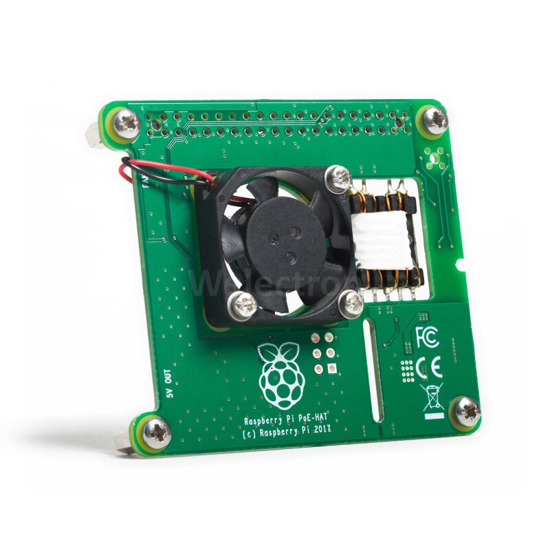 Raspberry Pi PoE HAT, 21,90 € - Welectron