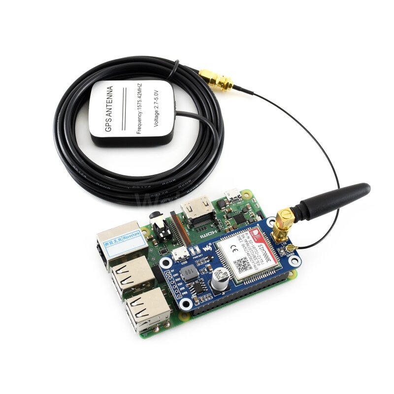 Waveshare 14865 SIM7000E NB-IoT HAT, 34,90 € - Welectron
