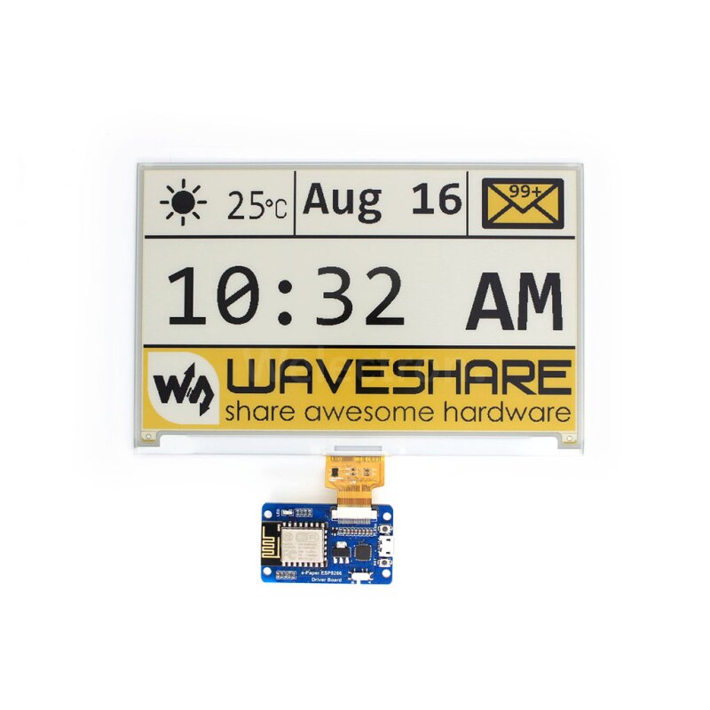 Waveshare 14138 e-Paper ESP8266 Driver Board, 14,90 € - Welectro