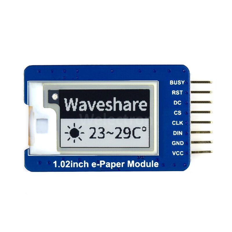 Waveshare 17575 1.02inch e-Paper Module, 14,90 € - Welectron