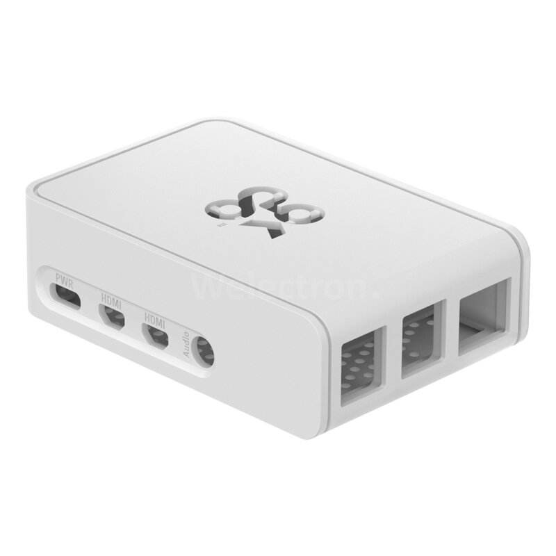 OneNineDesign Raspberry Pi 4 Slide Case White, 3.90