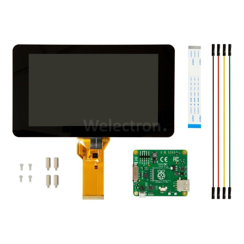 Raspberry Pi 4 Touch Screen Kit Black, 80.81