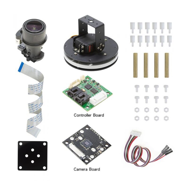 Arducam B0167B5 5MP OV5647 PTZ Camera with Base for Raspberry Pi, 163