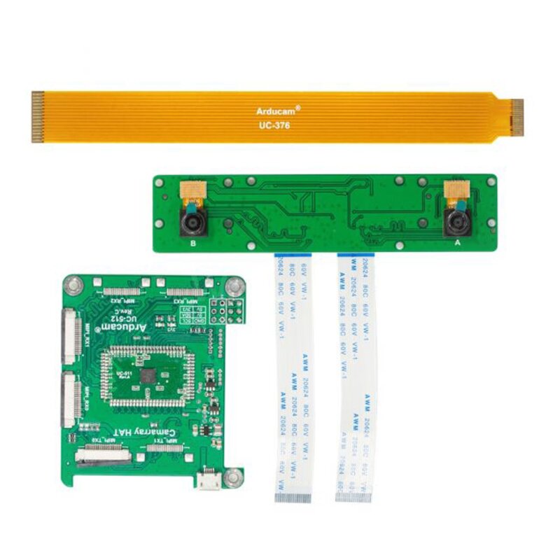 Arducam B0217J5 5MP Synchronized Stereo Camera Bundle Kit for Jetson