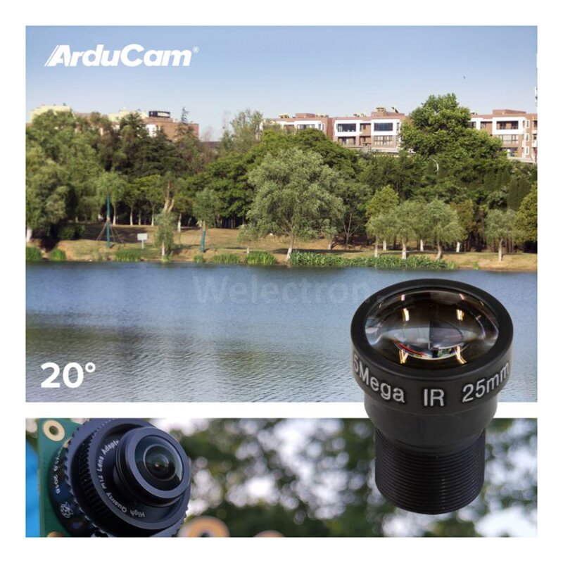 Arducam LK003 M12 Lens Kit for Raspberry Pi High Quality IMX477 Camer