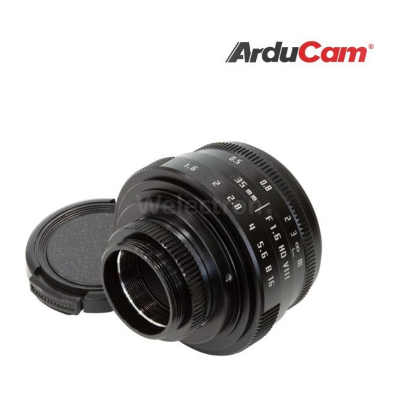 Arducam LN052 35mm F1.6 Mirrorless C-Mount Lens for Raspberry Pi HQ C