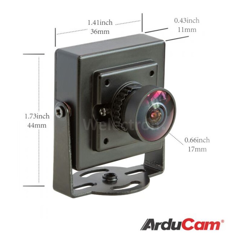 Arducam UB020201 1080P Low Light WDR USB Camera Module with Metal Cas