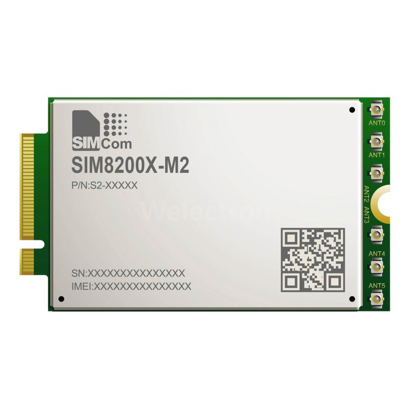 SIMCOM SIM8200EA-M2 Multi-Band 3G/4G/LTE/5G Module, 365.00