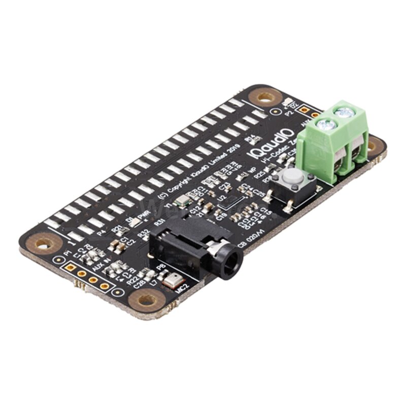 Raspberry Pi IQaudio Codec Zero HAT, 19.90