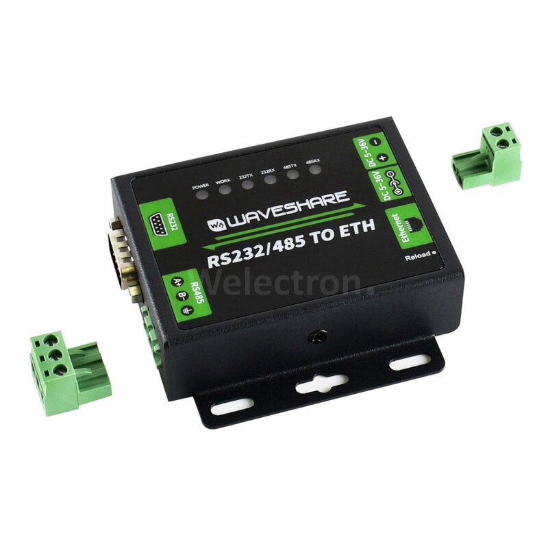Waveshare RS232/485 TO ETH, 39,90 € - Welectron