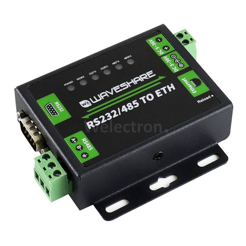 Waveshare 16530 RS232/485 TO ETH (EU), 44,90 € - Welectron