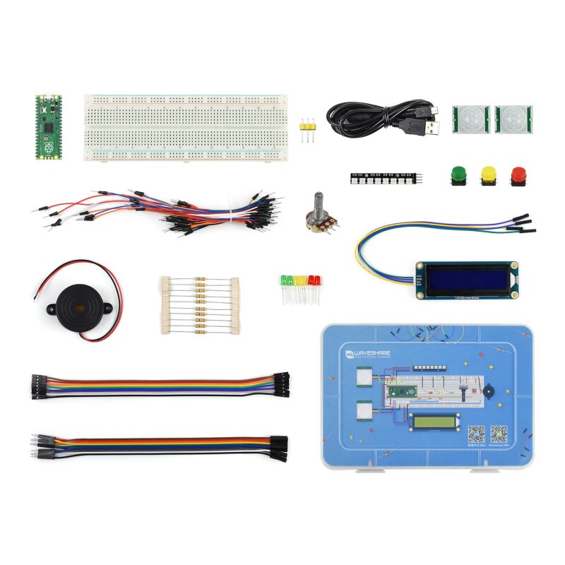 Waveshare 19693 Raspberry-Pi-Pico-Basic-Kit, 32,90 € - Welectron