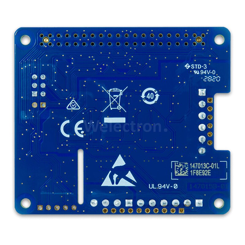 Digilent MCC 118 Voltage DAQ HAT for Raspberry Pi (8 CH 14-bit), 109.