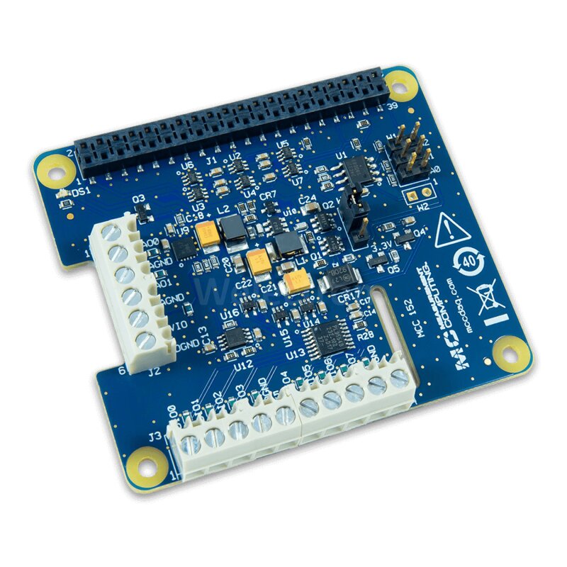 Digilent MCC 152 IO DAQ HAT für Raspberry Pi (2 CH Analog Out, 8