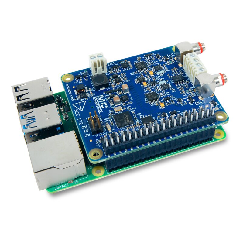 Digilent MCC 172 IEPE Sensor DAQ HAT für Raspberry Pi (2 CH 24-b