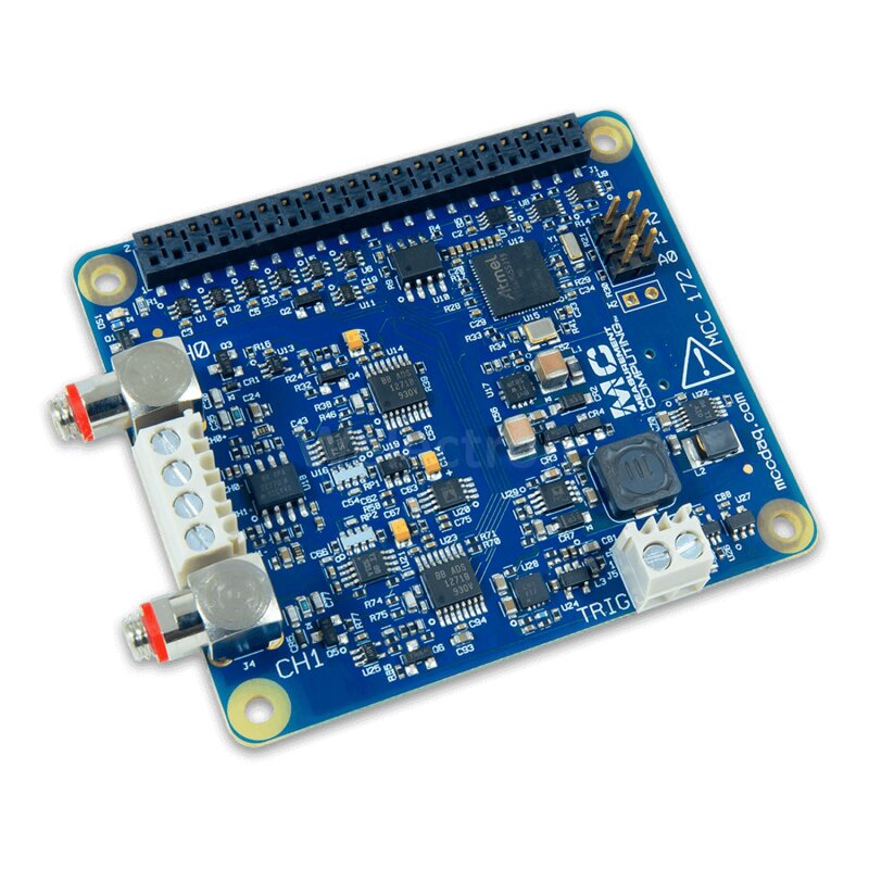 Digilent MCC 172 IEPE Sensor DAQ HAT für Raspberry Pi (2 CH 24-b