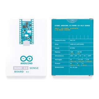 Arduino Nano 33 BLE Sense, 44,90 € - Welectron