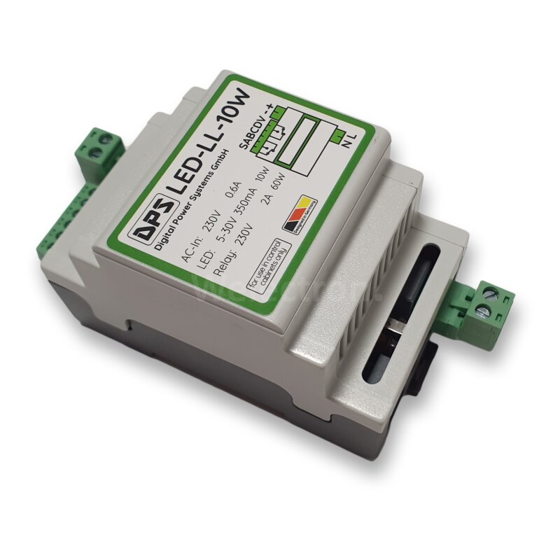DPS LL-10W-30V-350mA Long Life LED Driver, DIN Rail, 49.90