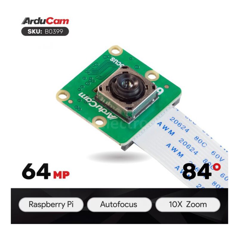 Arducam B0399 64MP Autofocus Camera Module for Raspberry Pi, 71,90 &e