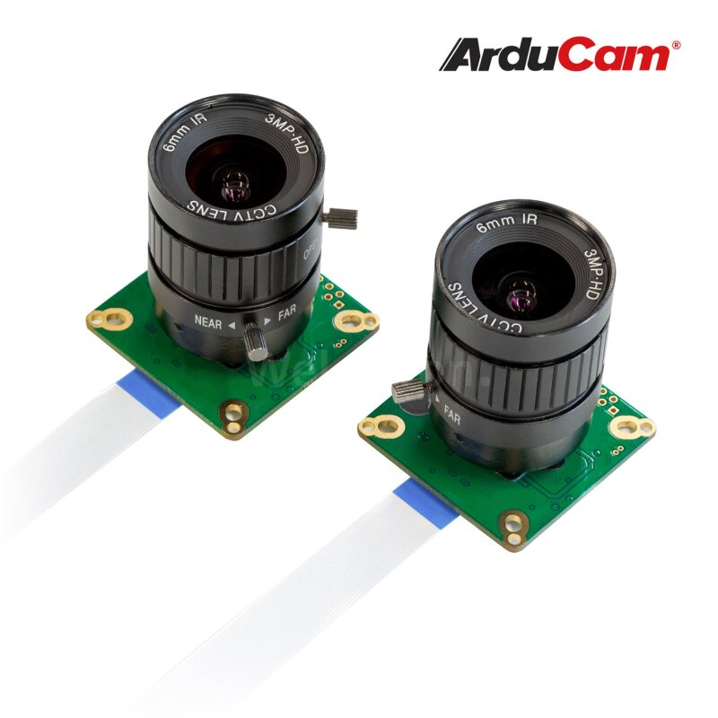 Arducam B0265R 12MP*2 Synchronized Stereo Camera Bundle Kit for Raspb