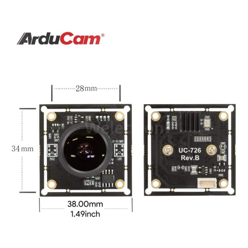 Arducam B0268 16MP Wide Angle USB Camera, 83,90 € - Welectron
