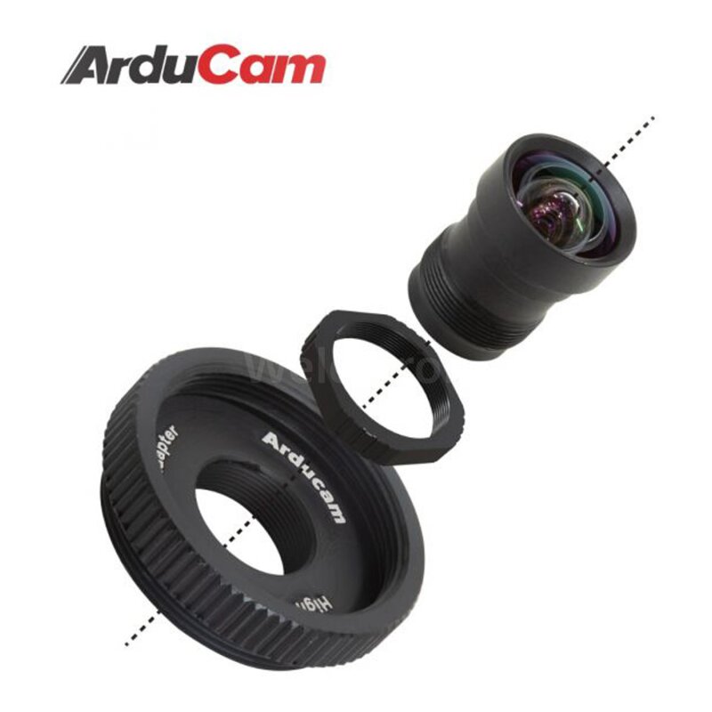 Arducam B0276 75 Degree M12 Lens Bundle for Raspberry Pi HQ Camera, 2
