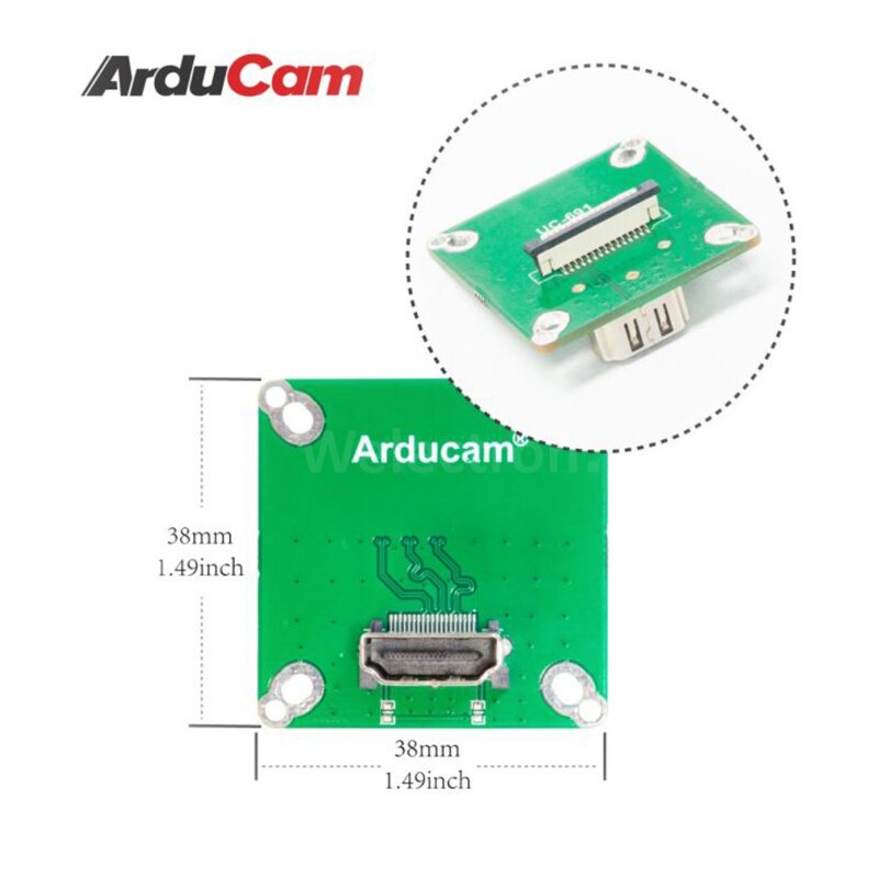Arducam B0282 CSI to HDMI Adapter Board for 12MP IMX477 Raspberry Pi