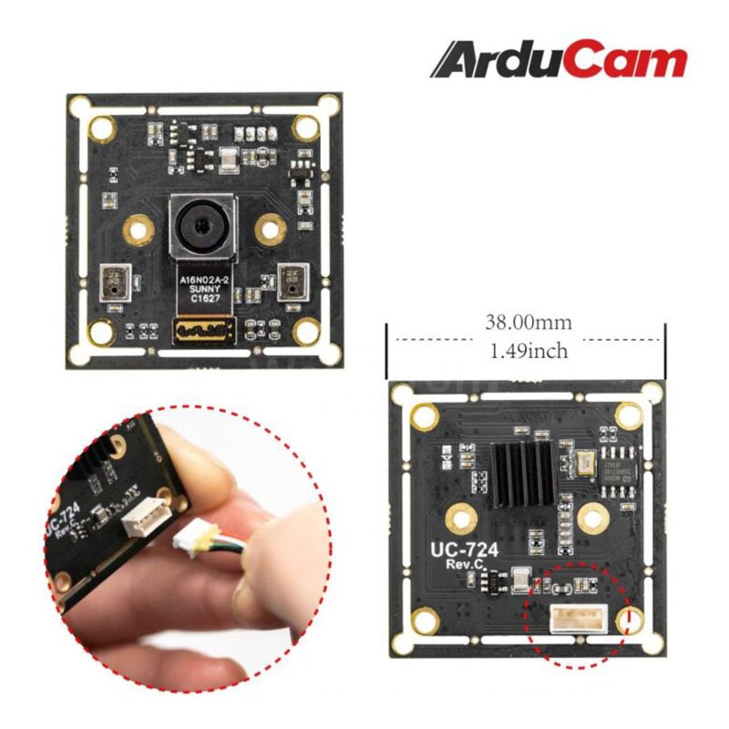 Arducam B0290 16MP Autofocus USB Camera with Microphone, 83.90