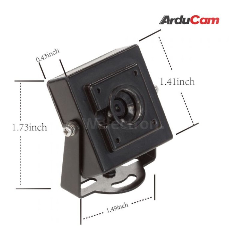 Arducam B029001 16MP Autofocus USB Camera with Mini Metal Case, 87,90