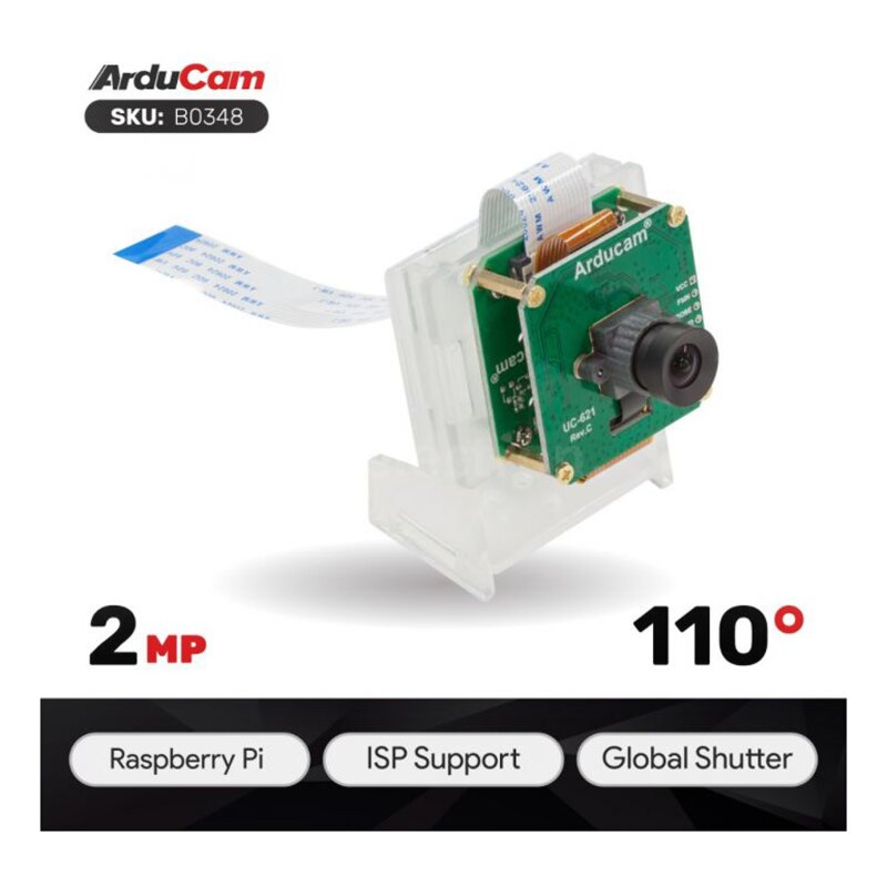 Arducam B0348 2MP Global Shutter OG02B10 Color Camera Modules Pivarie