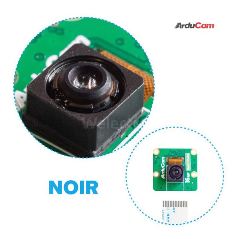 Arducam B0386 16MP IMX519 NoIR camera module for All Raspberry Pi Mod