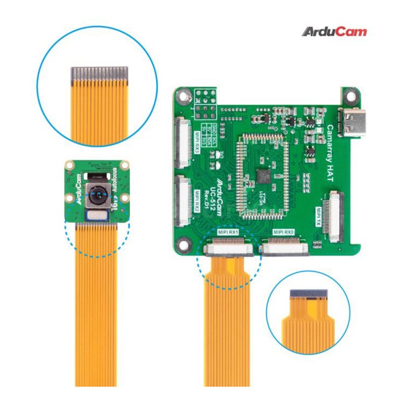 Arducam B0388 16MP Autofocus Quad-Camera Kit for Raspberry Pi, 199,00