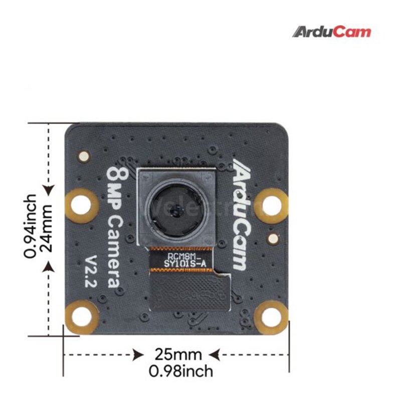Arducam B0395 8MP IMX219 NOIR V2 Night Vision Camera Module for Raspb