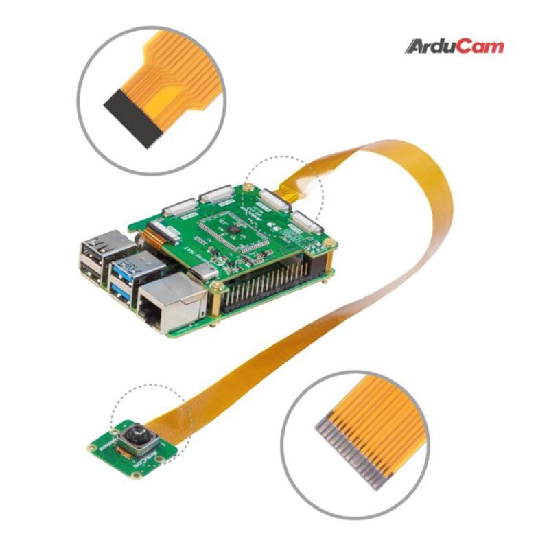Arducam B0402 64MP Autofocus Quad-Camera Kit for Raspberry Pi, 349.00