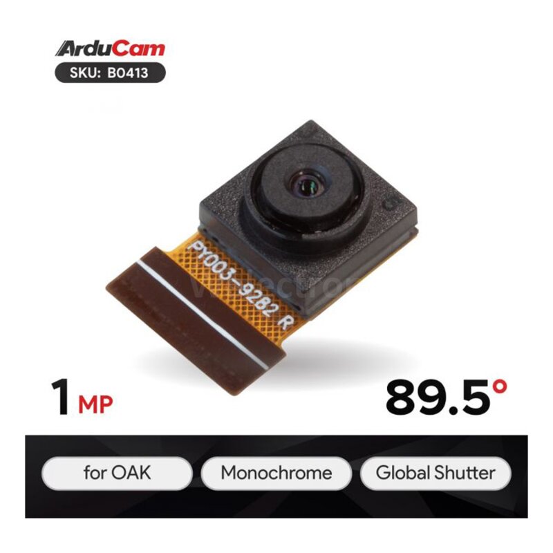Arducam B0413 OV9282 Monochrome Global Shutter Camera Module for Dept