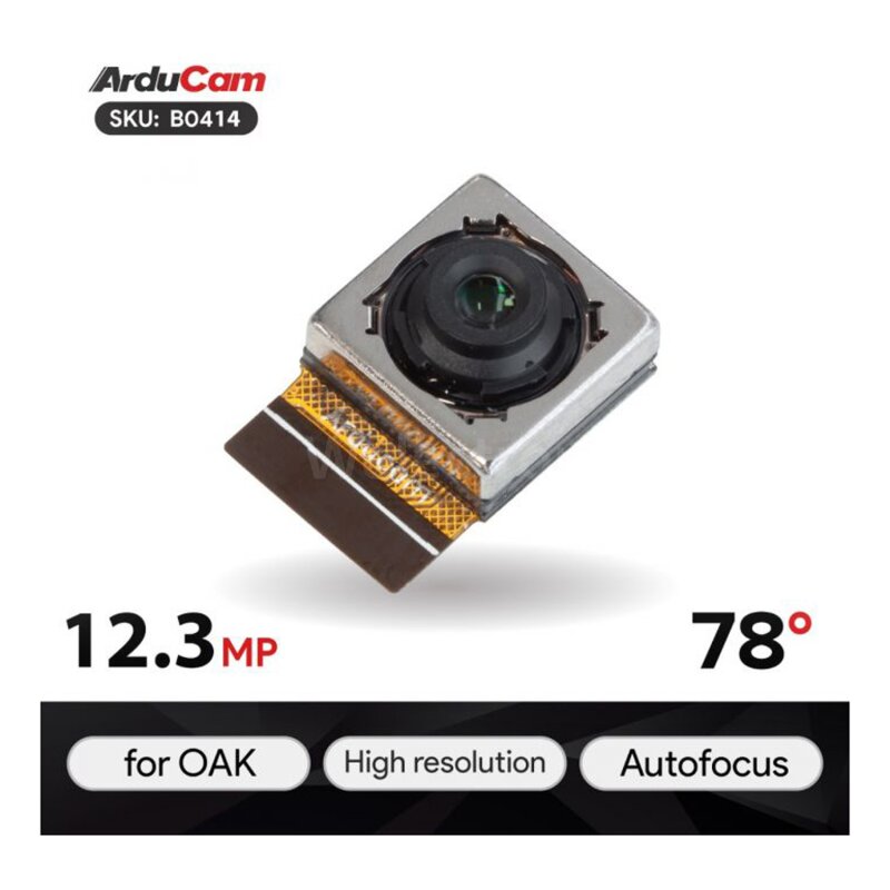 Arducam B0414 12MP IMX378 Autofocus Camera Module for DepthAI OAK, 35