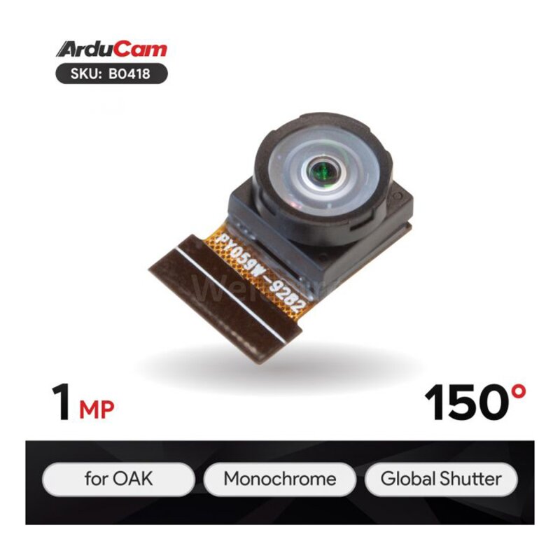 Arducam B0418 OV9282 Mono Global Shutter 1MP Wide Angle Camera Module