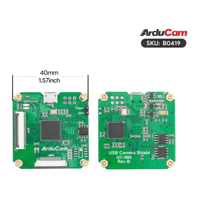 Arducam B0419 ArduCAM USB2 Camera Shield - Support both MIPI and Para