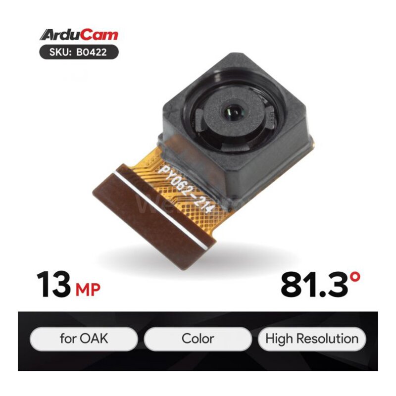 Arducam B0422 13MP IMX214 Camera Module for DepthAI OAK, 18.90
