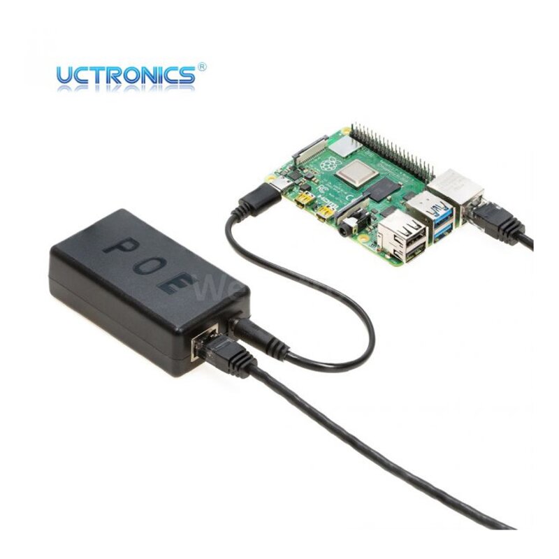 UCTRONICS U5259 IEEE 802.3at Gigabit PoE Splitter with Type-C Adapter