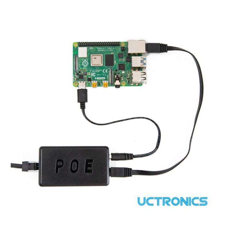 UCTRONICS U6114 PoE Splitter 5V 4A ? Active PoE+ to Barrel Jack, 32,9