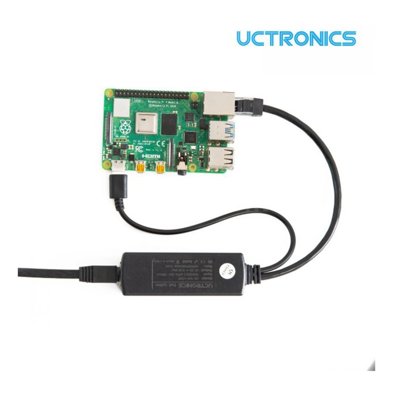 UCTRONICS U6115 PoE Splitter USB-C 5V - Active PoE to Micro USB Adapt