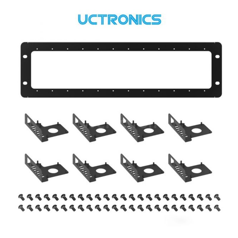 UCTRONICS U6130 19 inch 3U Rack Mount for Raspberry Pi 4, 119.00 &eur