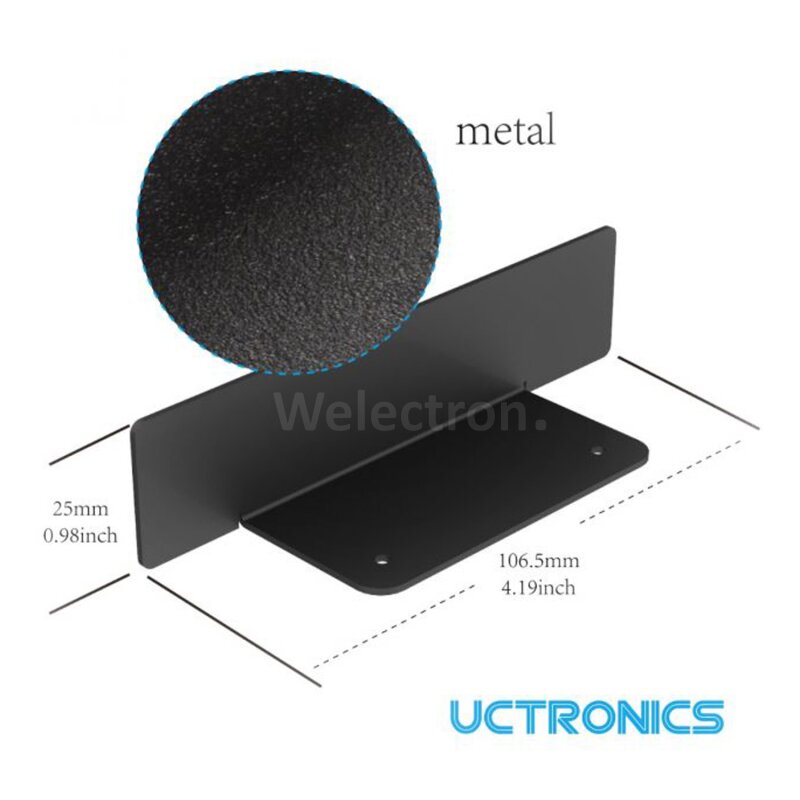 UCTRONICS U6140 Blank Covers for 19 inch 1U Raspberry Pi Rackmount, 1