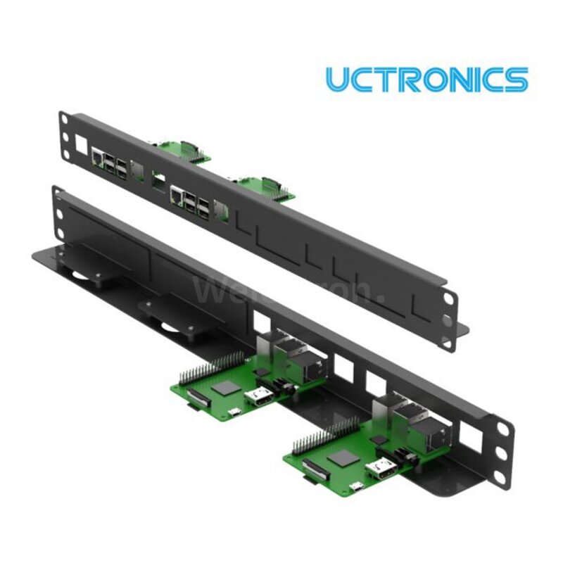 UCTRONICS U6140 Blank Covers for 19 inch 1U Raspberry Pi Rackmount, 1
