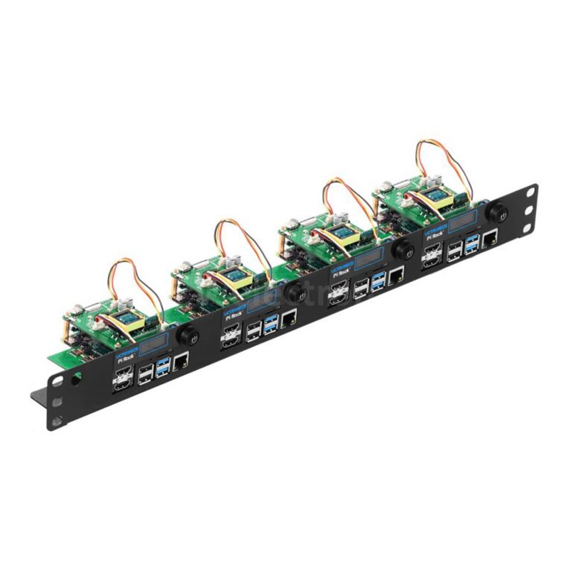 UCTRONICS U6145 Ultimate Rack with PoE Functionality for Raspberry Pi