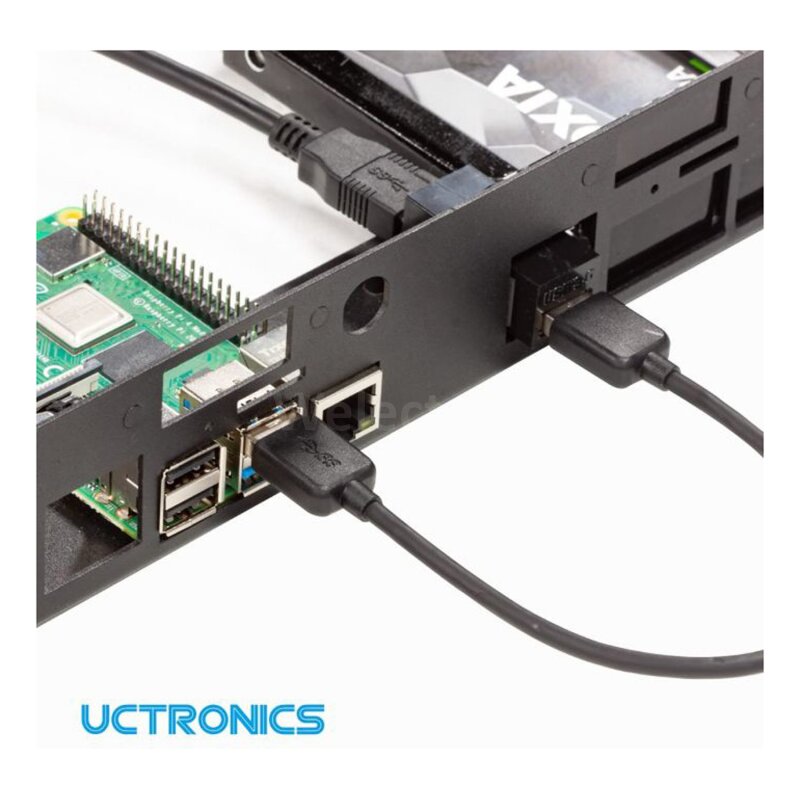 UCTRONICS U6155 SSD Mounting Plate for Raspberry Pi 1U Rackmount, 23,