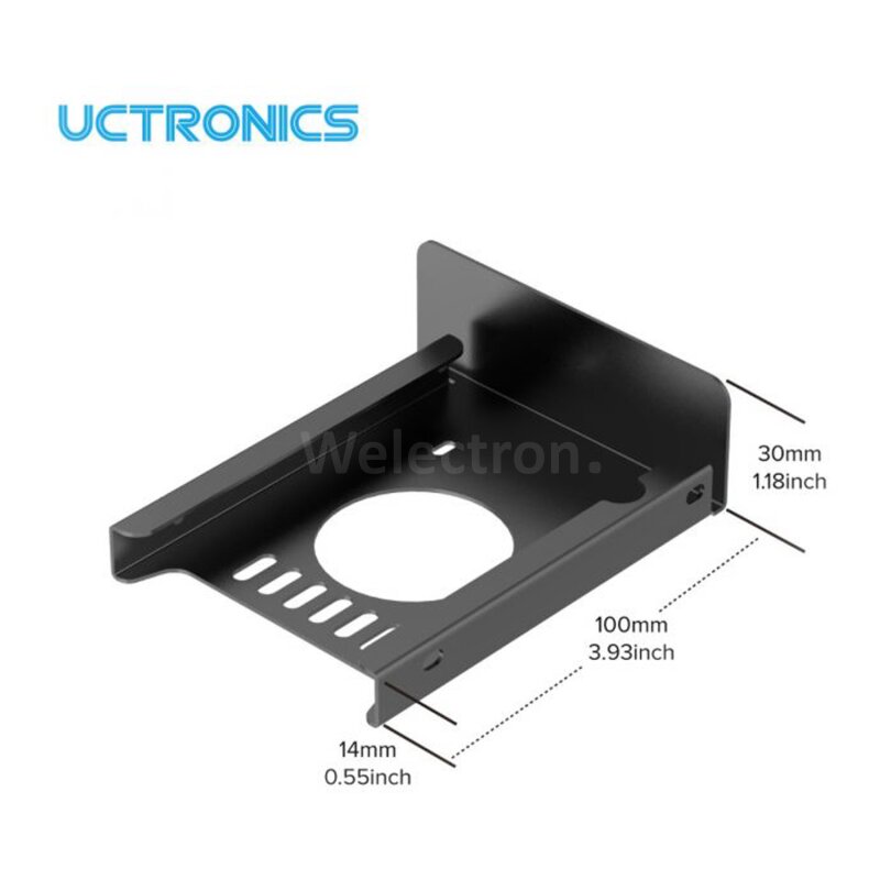 UCTRONICS U6162 SSD Mounting Plate for Raspberry Pi 1U Rackmount, 29,