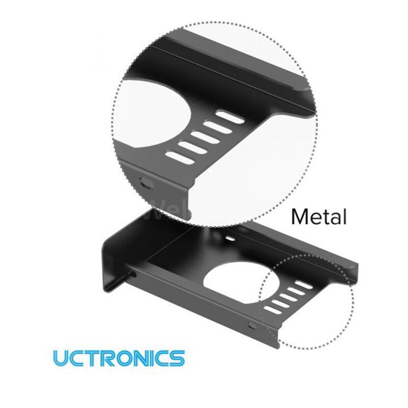 UCTRONICS U6162 SSD Mounting Plate for Raspberry Pi 1U Rackmount, 29,