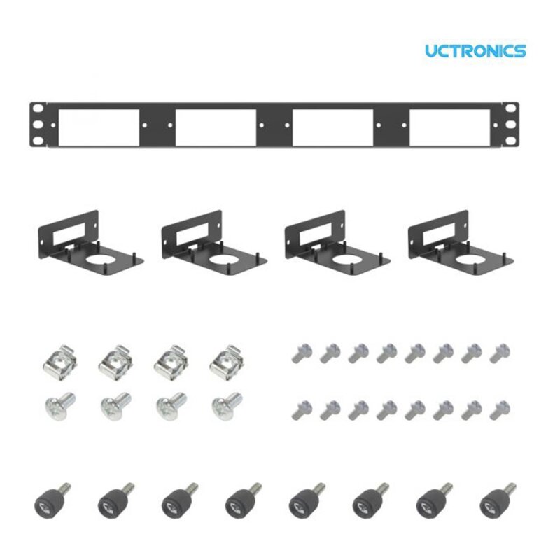 UCTRONICS U6195 Front Removable Raspberry Pi 1U Rack Mount, 71.90 &eu